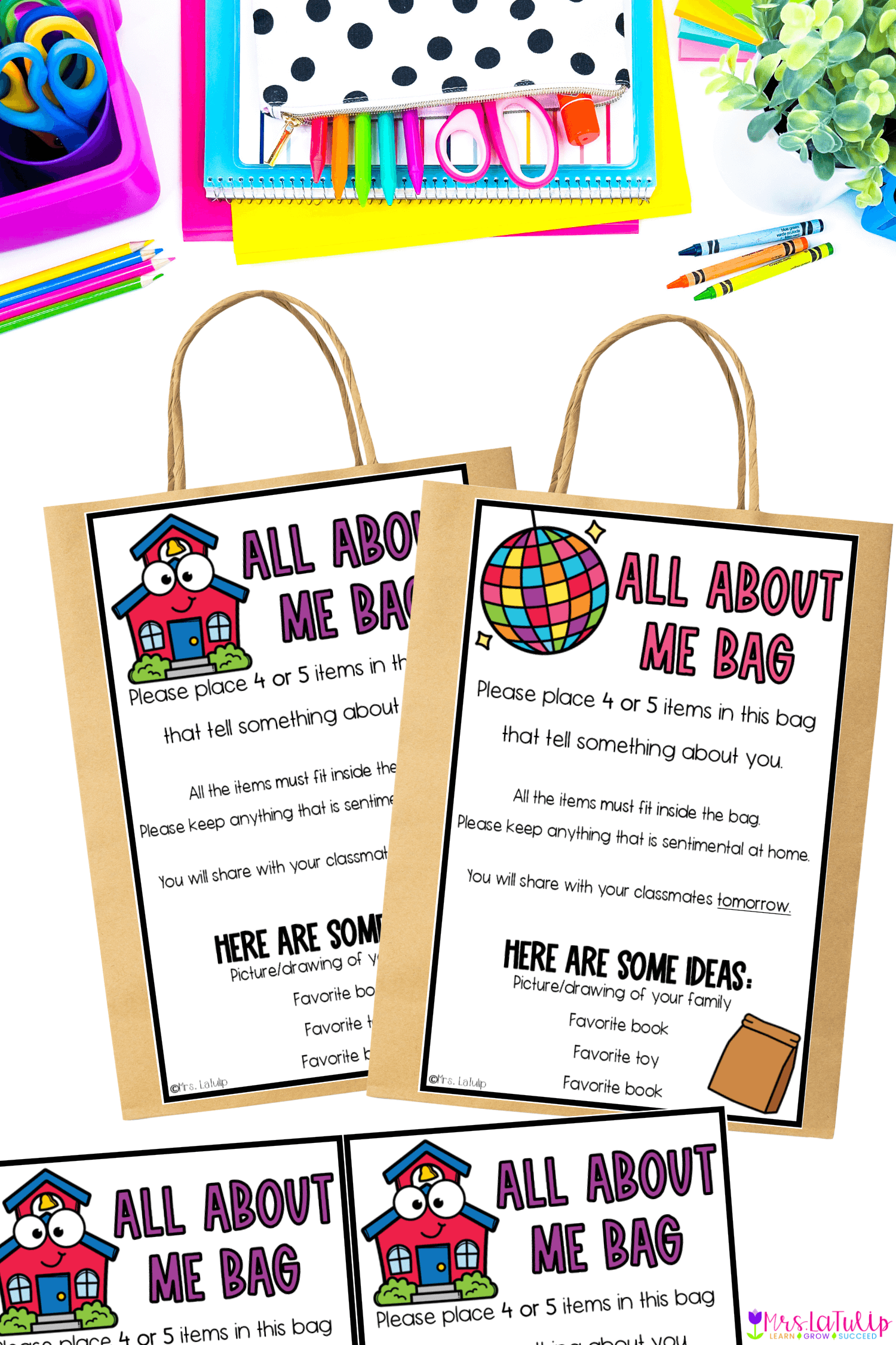 Tips For First Days Of Kindergarten: 1st Week Activities - Mrs. LaTulip